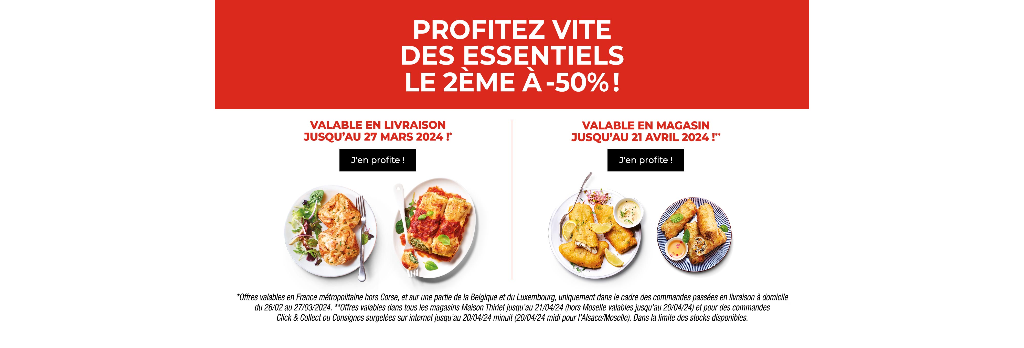 Surgelés - Livraison de surgelés et retrait magasins Thiriet