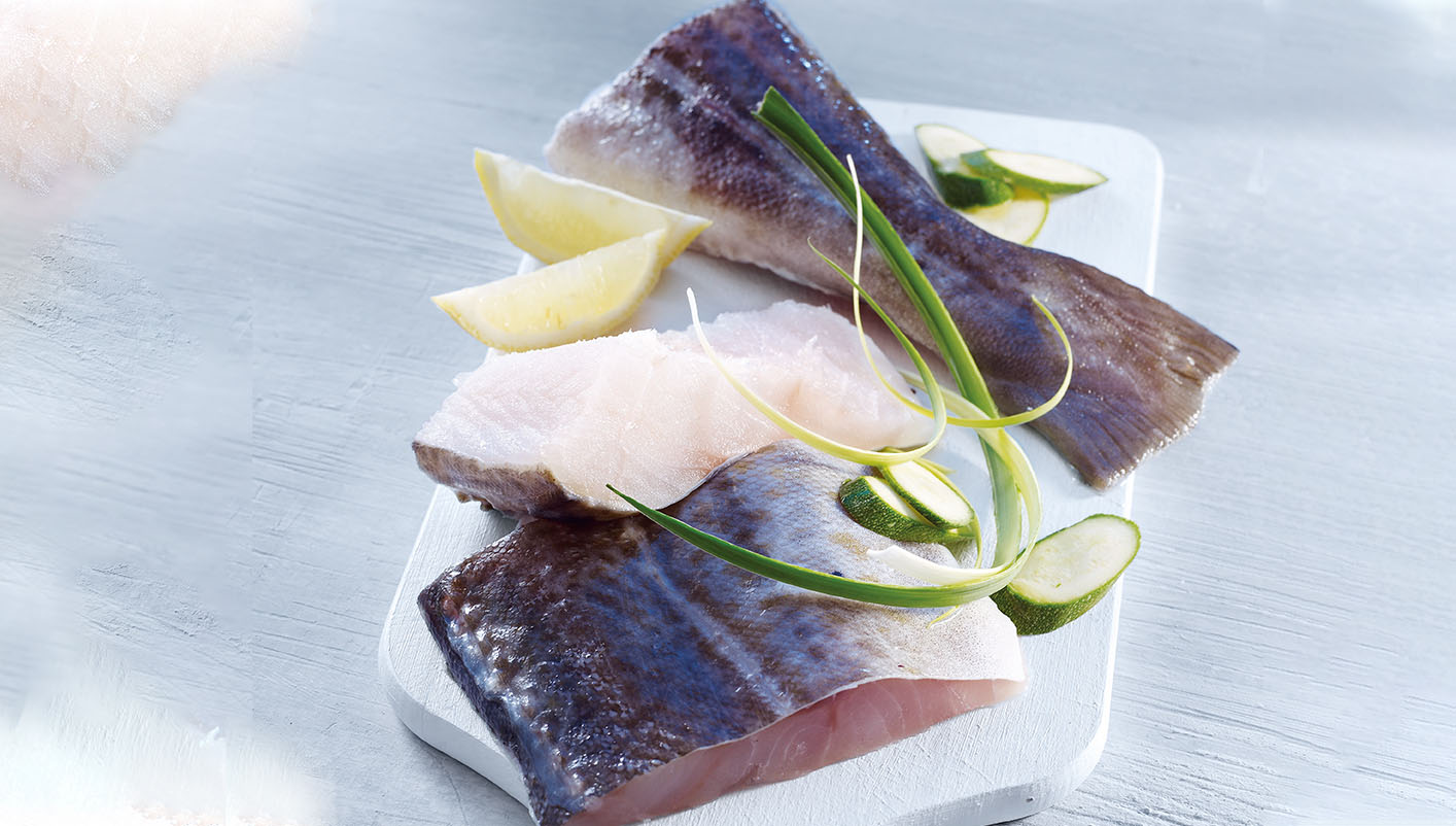 Morue dessalée avec peau coupée en portions surgelé, gamme Poissons ...