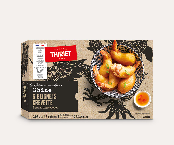 6 Beignets de crevette, surgelés Maison Thiriet