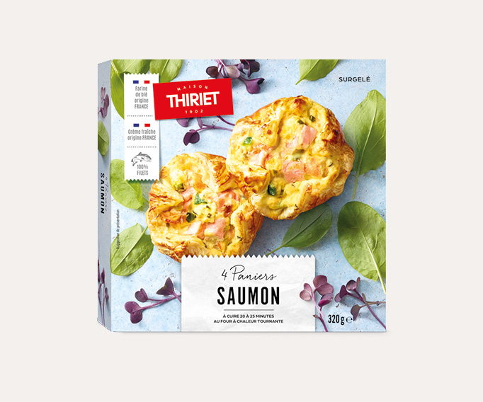 4 Paniers au saumon, surgelés Maison Thiriet