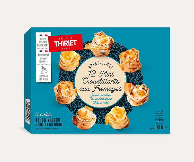 12 Mini croustillants aux fromages, surgelés Maison Thiriet