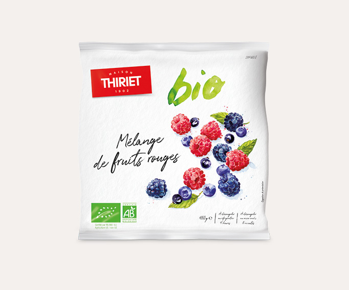 Mélange de fruits rouges biologiques, surgelés Maison Thiriet