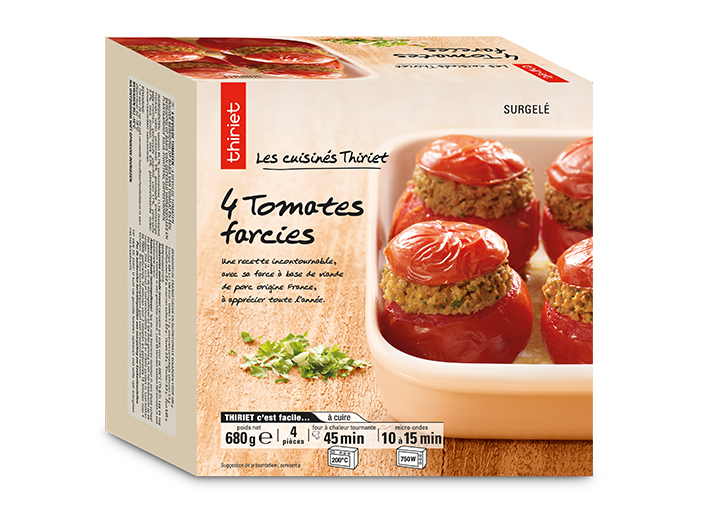 4 Tomates farcies surgelé, gamme Plats cuisinés sur Thiriet