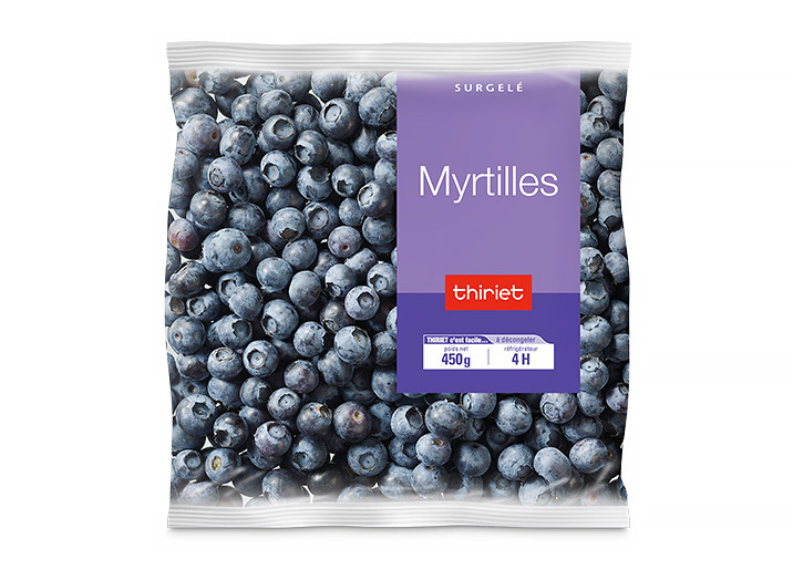 Myrtilles surgelé, gamme Pommes de terre - Légumes - Fruits sur Thiriet